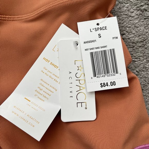 l*space | Shorts | Nwt Lspace Ribbed Hot Shot Bike Short | Poshmark